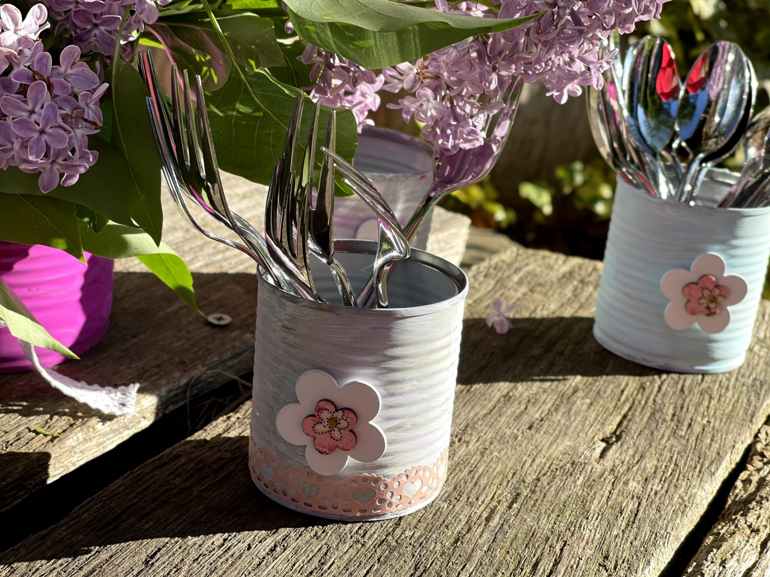Tischdeko - Dosen upcycling — Kinderlachen Selbermachen